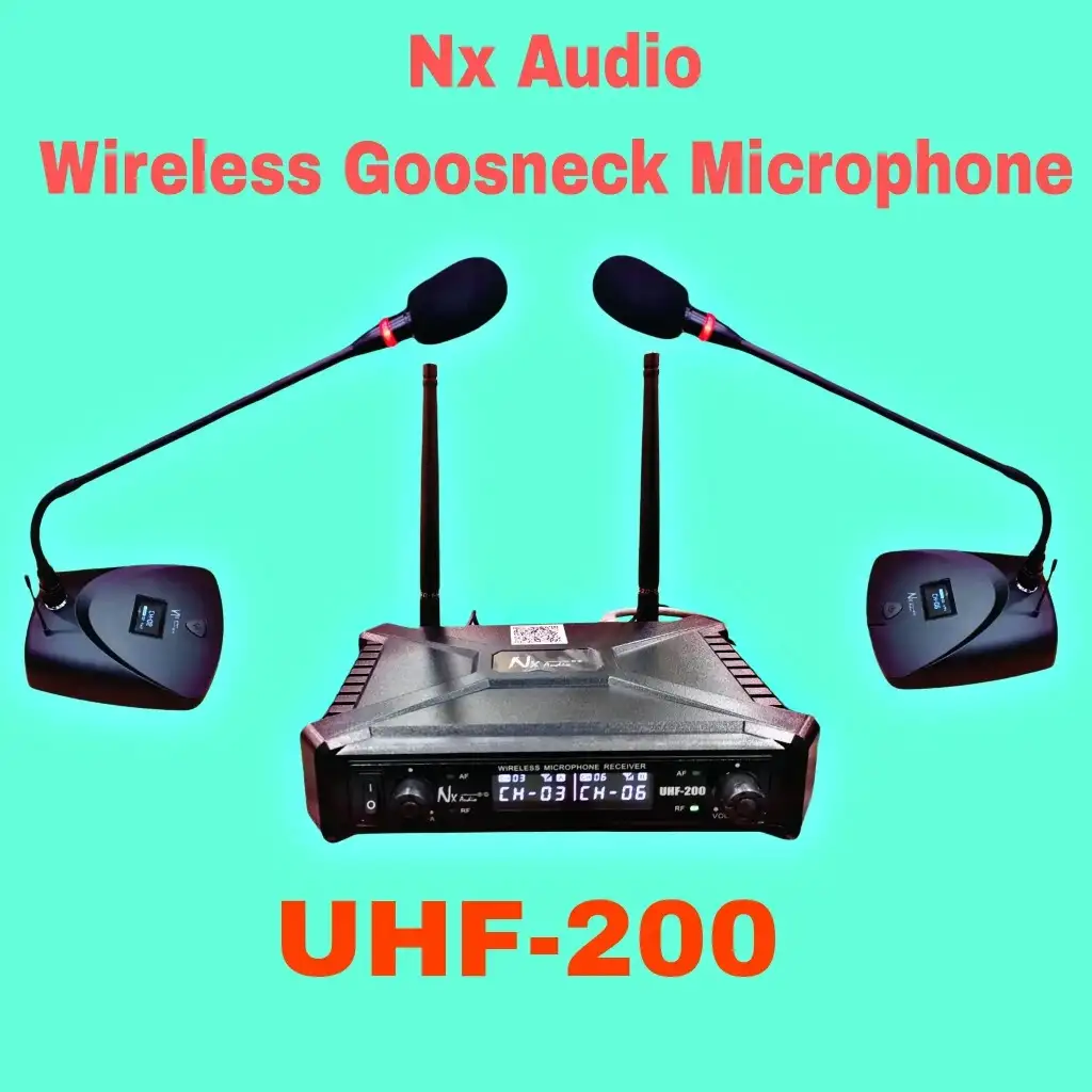 Buy NX AUDIO UHF 200 V2 GG (Duel-GOOSENECK) online in Goa from Just Audio